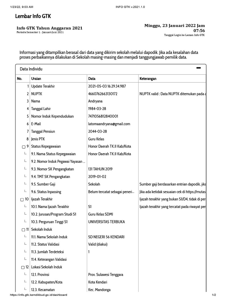 INFO GTK v.2021.1.0 | PDF