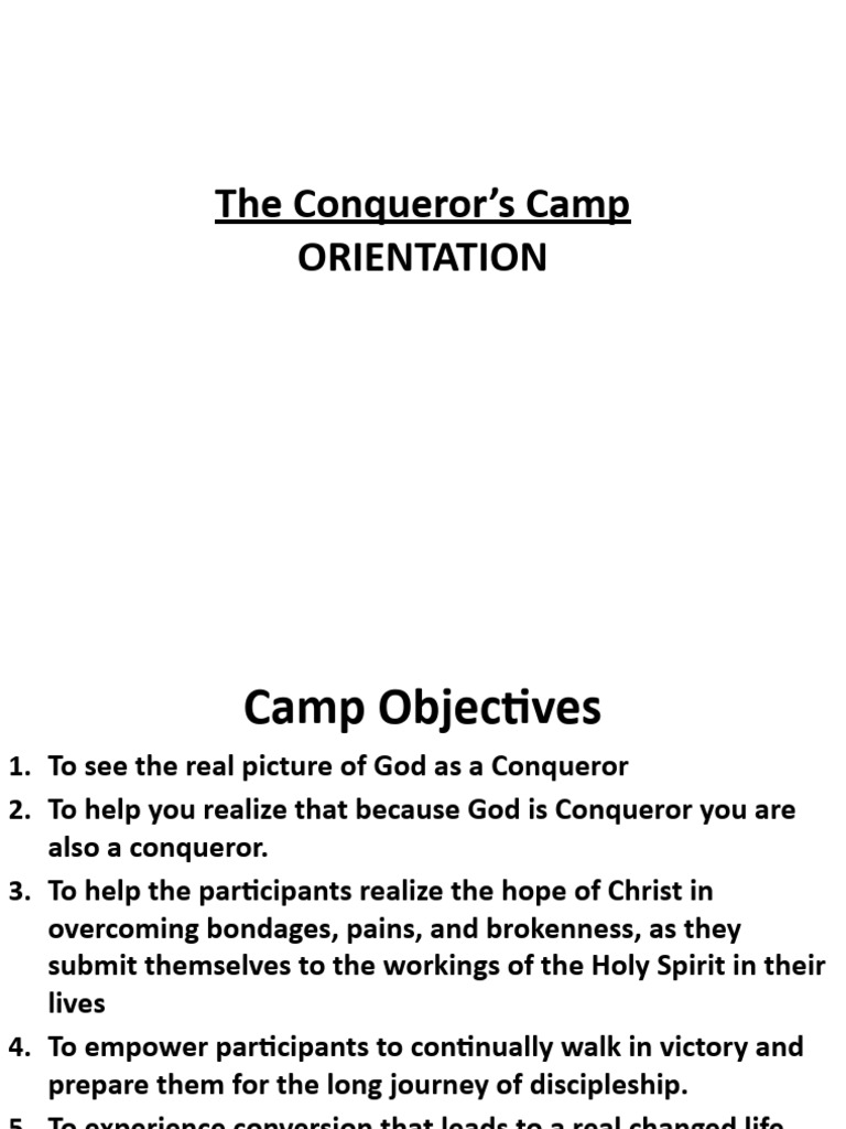 The Orientation of Conqueror's Camp | PDF | Religion & Spirituality