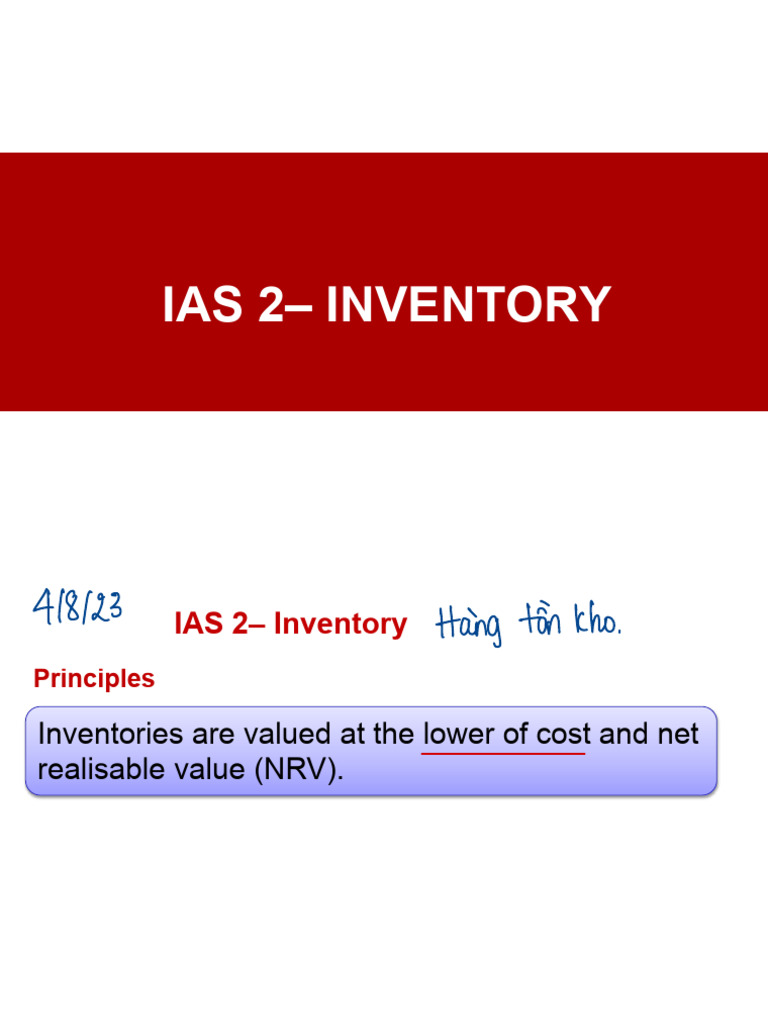 Ias 02 Inventory | PDF | Inventory | Supply Chain Management