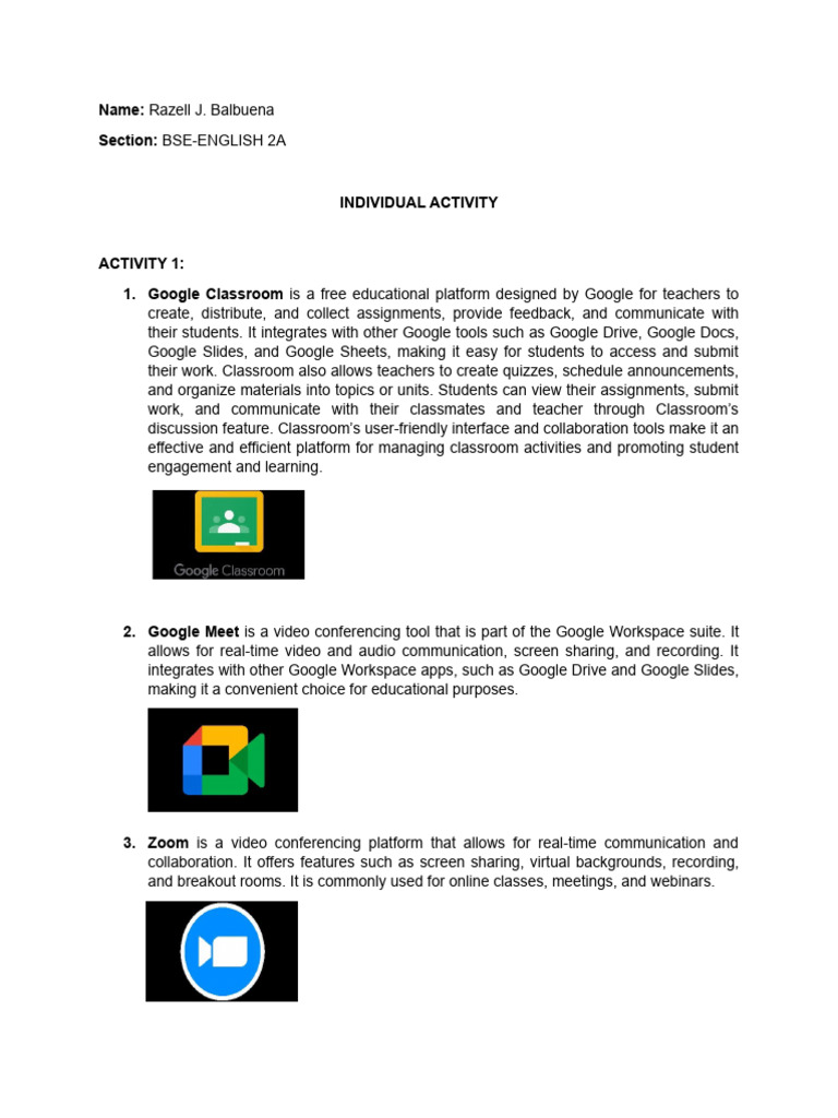 TTL - Individual Activity | PDF