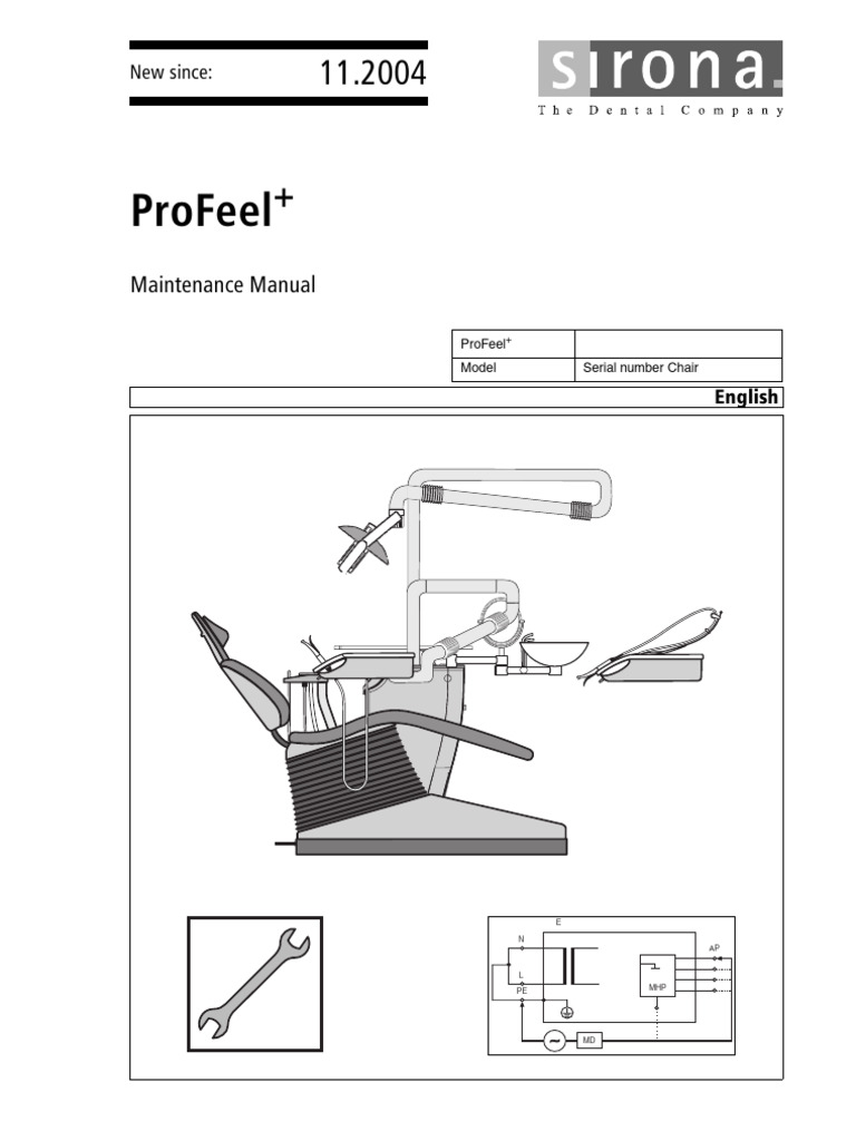 Sirona ProFeel+ Dental Unit - Maintenance Manual | PDF | Technology & Engineering