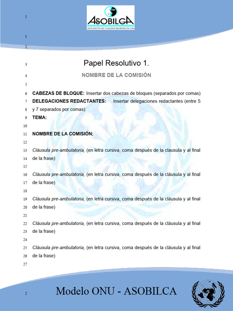 22formato Papel Resolutivo | PDF
