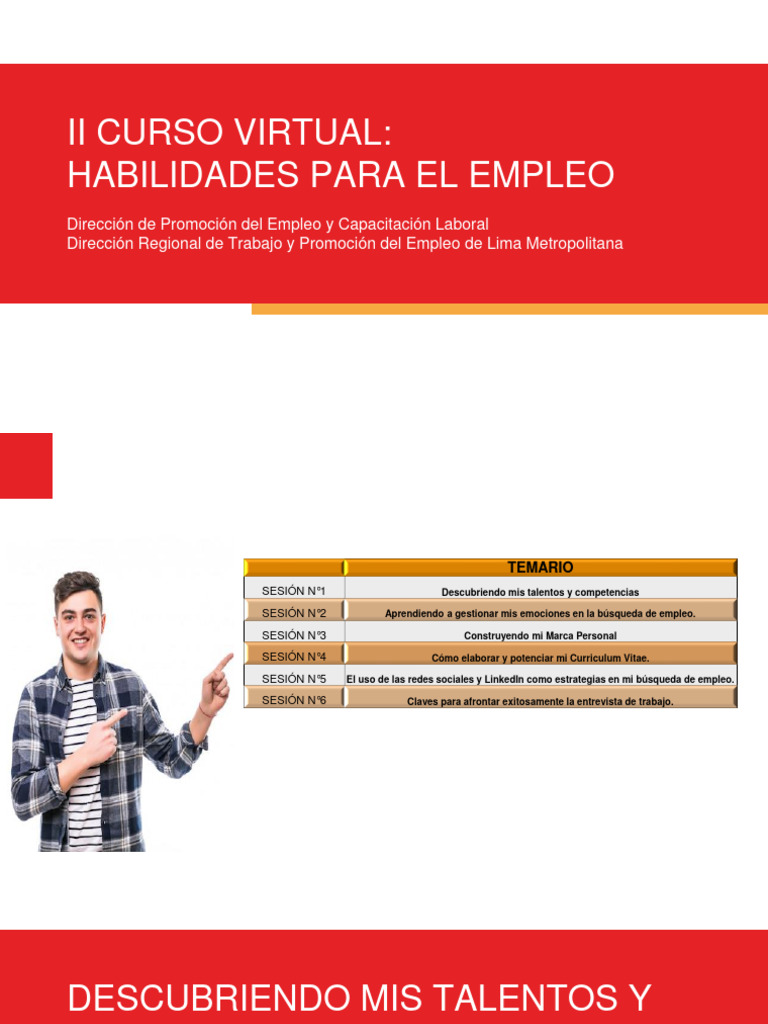 Descubriendo Mis Talentos y Competencias para El Empleo | PDF