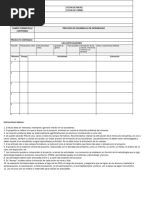 Registro de Salidas Al Baño | PDF