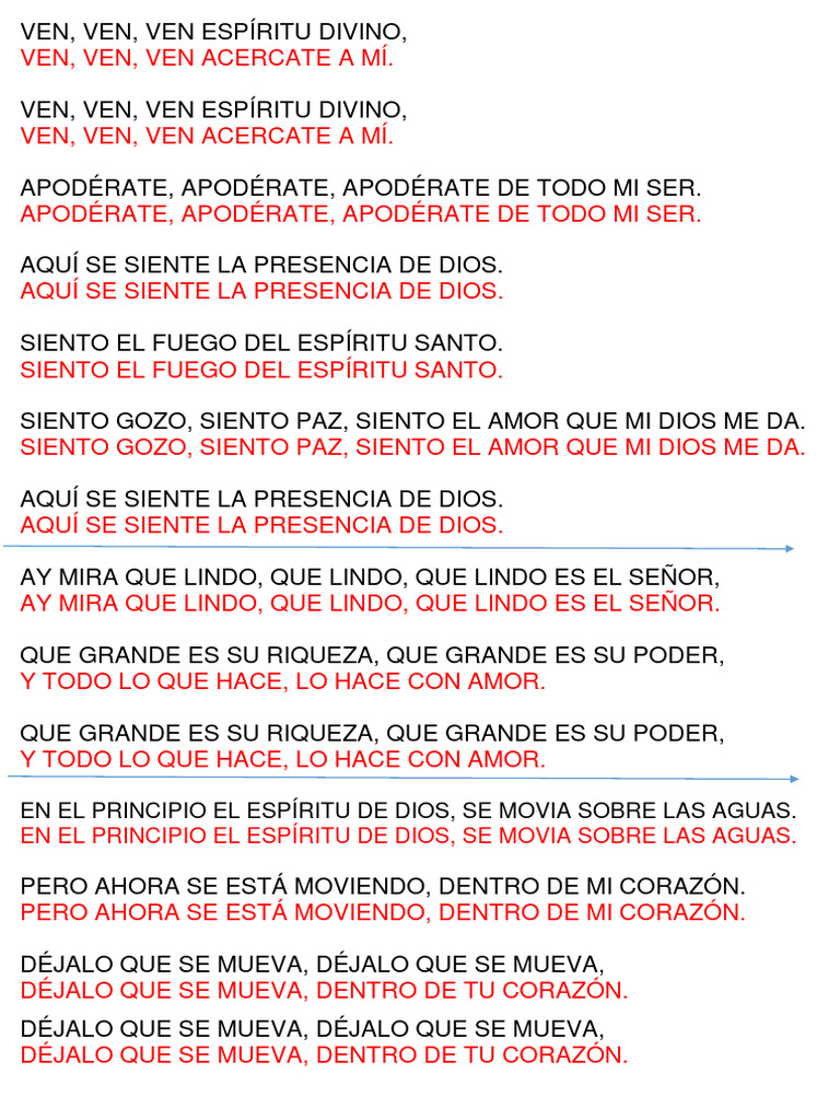 VEN VEN ESPÍRITU DIVINO | PDF