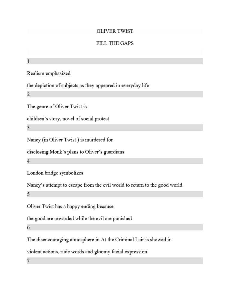 Oliver Twist | PDF