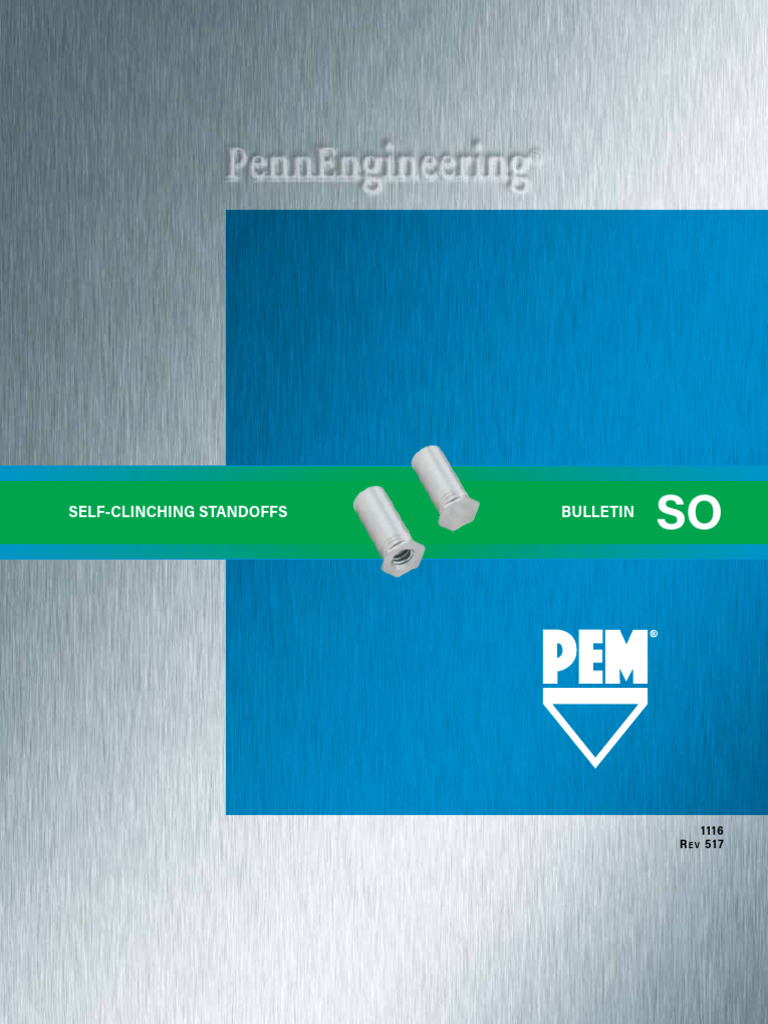 PEM Self-Clinching Standoffs | PDF | Sheet Metal | Stainless Steel