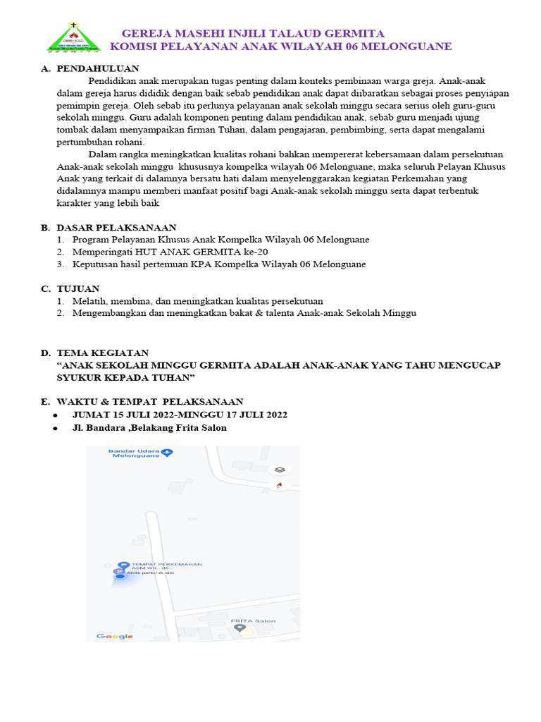 Proposal Kegiatan Perkemahan Asm | PDF
