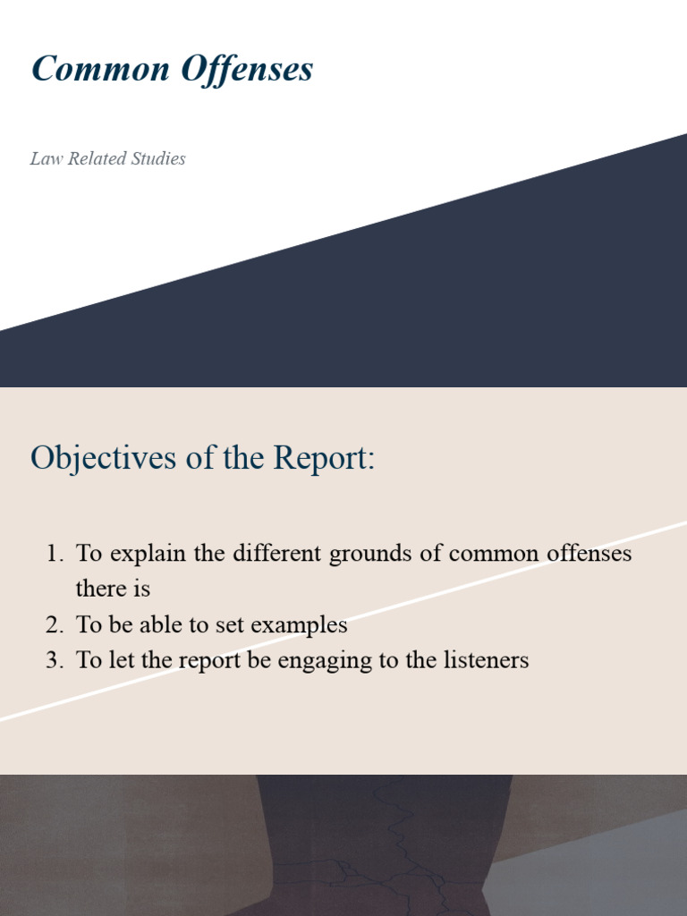 Common Offenses | PDF