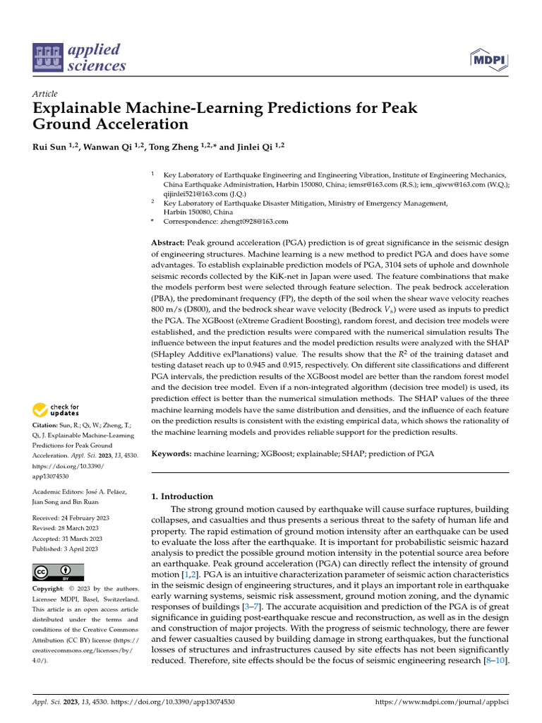 Explainable Machine-Learning Predictions For Peak | PDF Explainable Machine-Learning Predictions For Peak | PDF