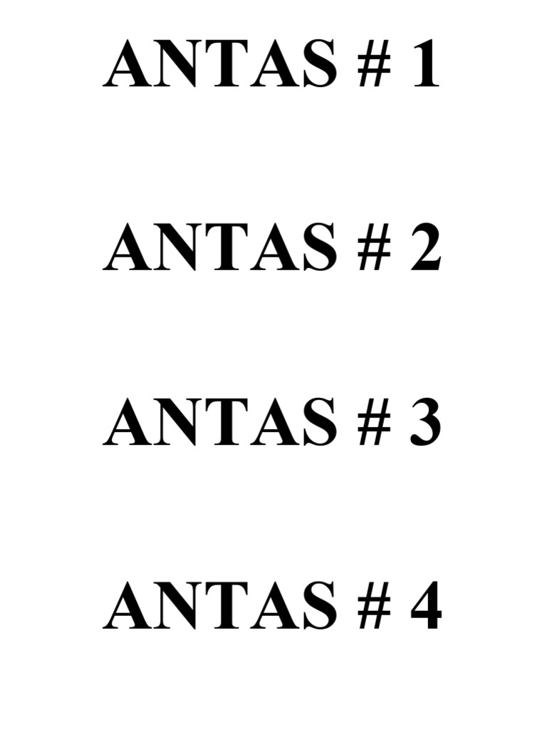 ANTAS | PDF