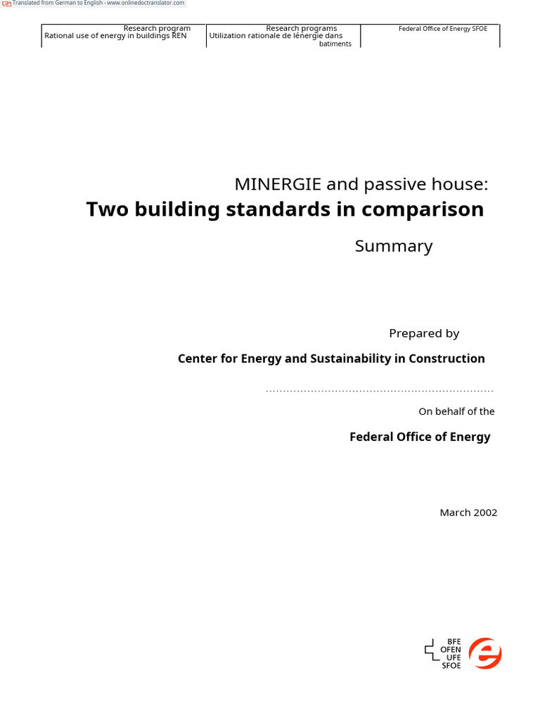 Minergie & Passivhaus (001-025) .De - en | PDF