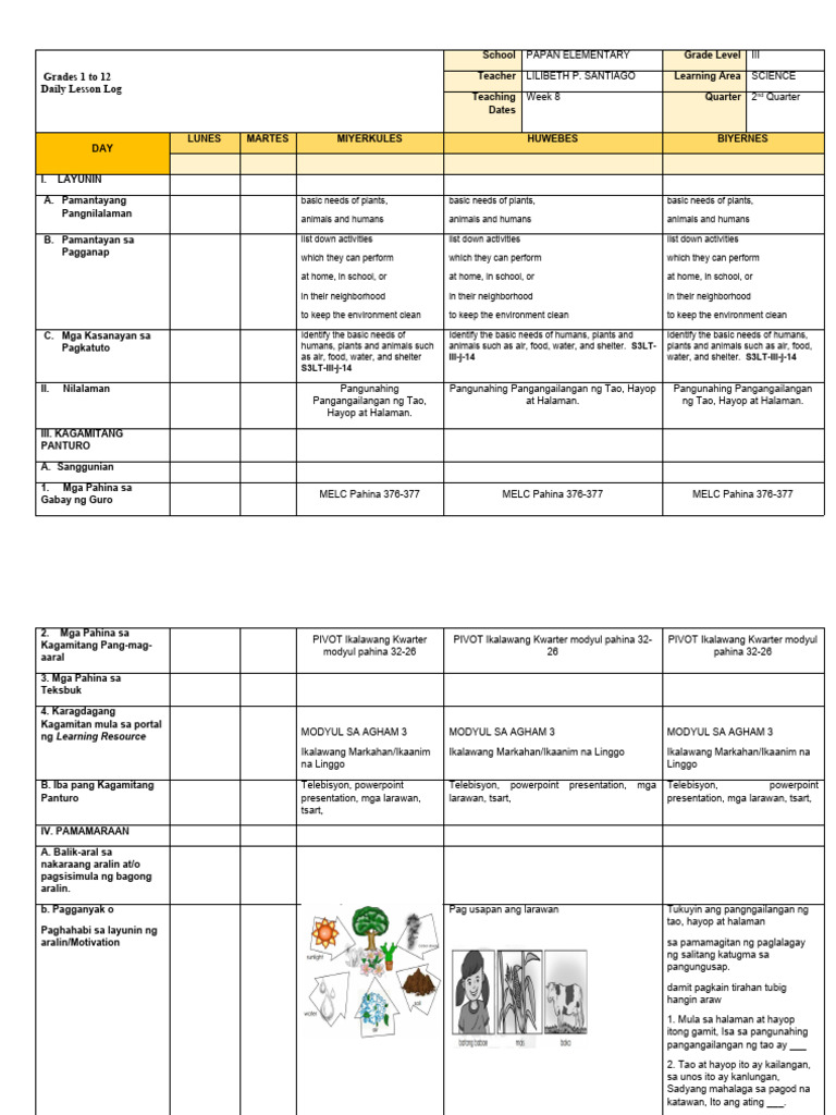 Dll-Science-Q2-Week 8 | PDF