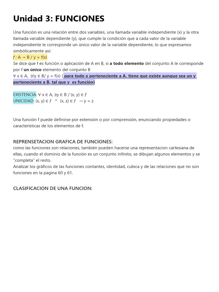 Unidad 3 Funciones | PDF
