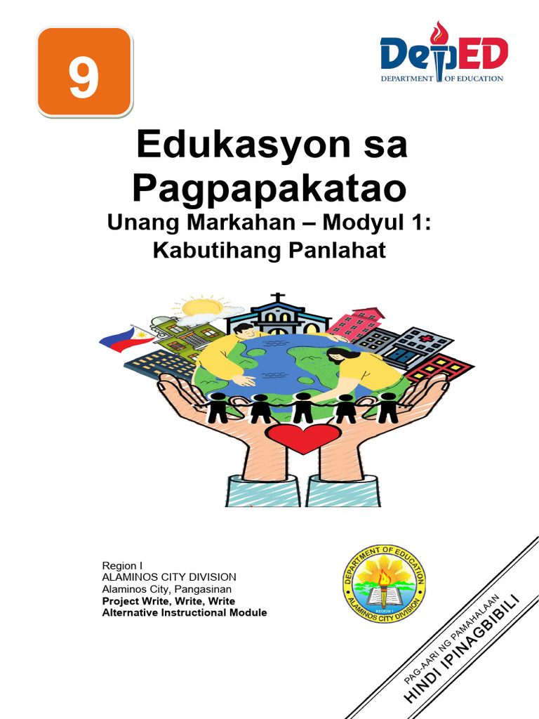 EsP 9-Modyul 1 Final | PDF