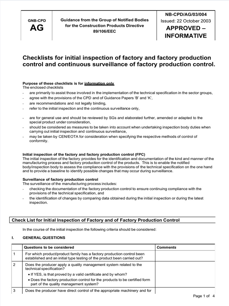 Dokumen - Tips - NB CPD Ag 03 004 FPC Check List | PDF | Specification (Technical Standard ...