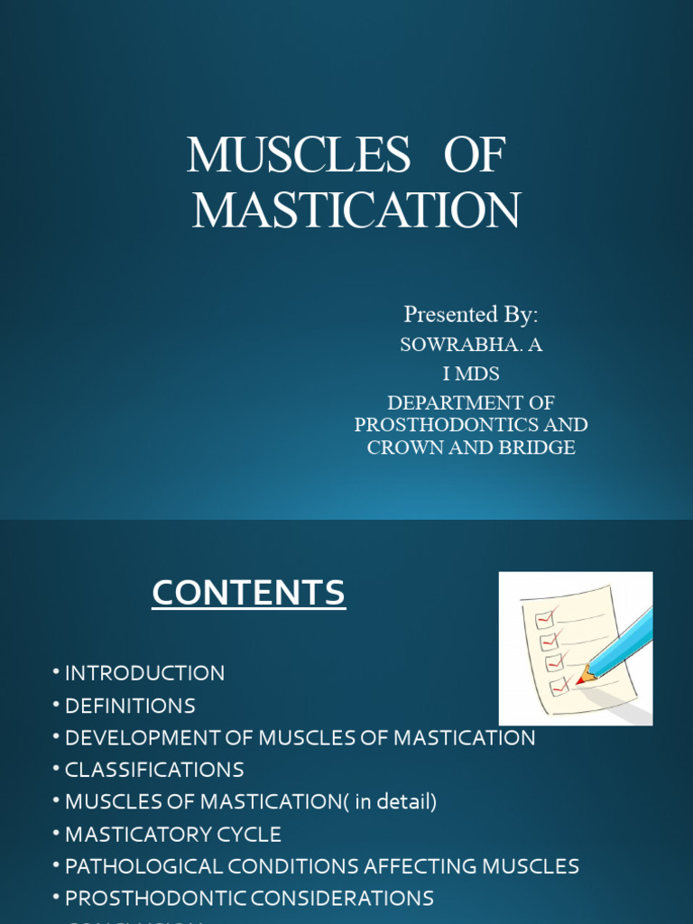 Muscles of Mastication: Origin & Action | PDF | Human Anatomy ...