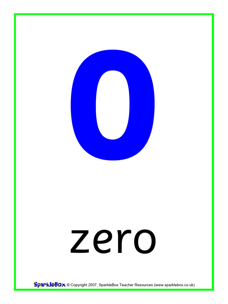 Numbers 0 To 50 | PDF