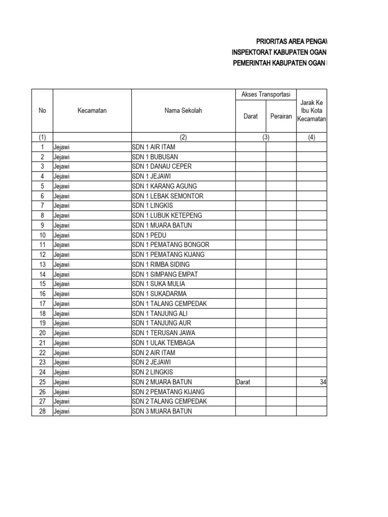 Rekap Data Kegiatan Dana Bos 2023 Jejawi | PDF