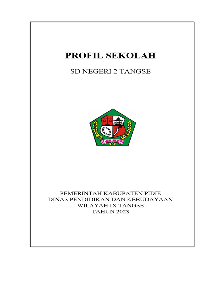 Cover Profil Sekolah | PDF