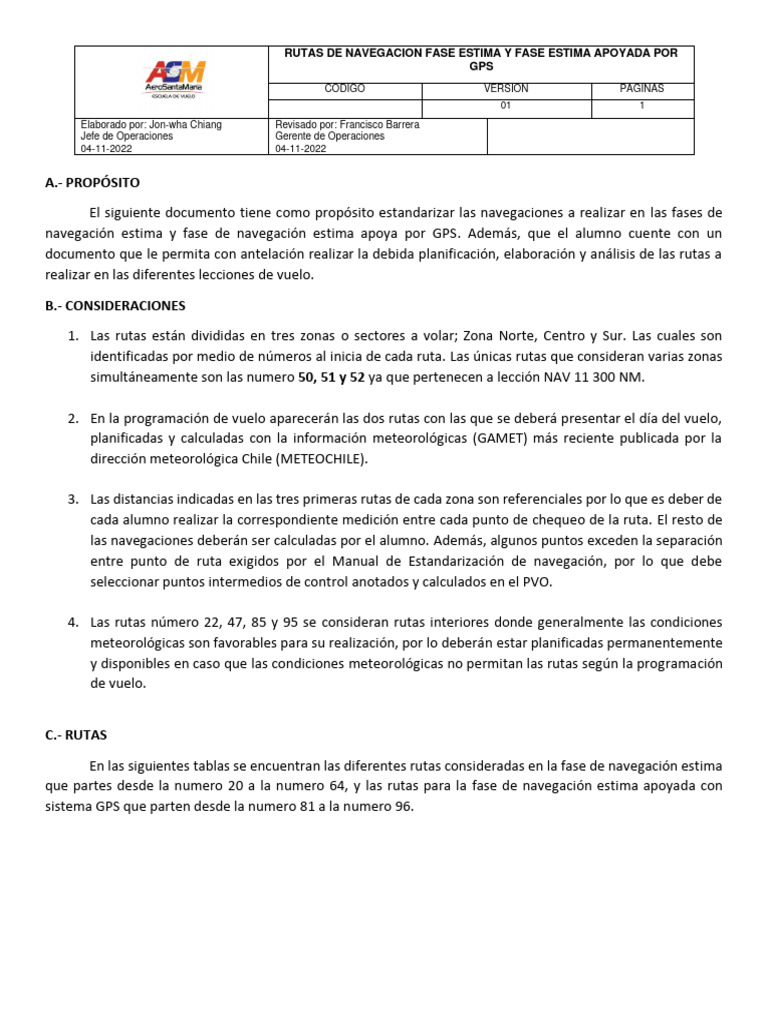 Rutas Fase Estima GPS 2002 v1 | PDF