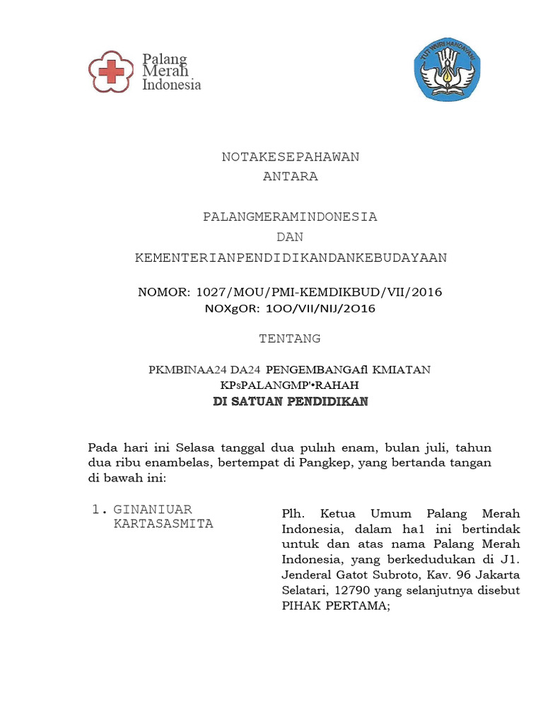 Mou Pmi | PDF