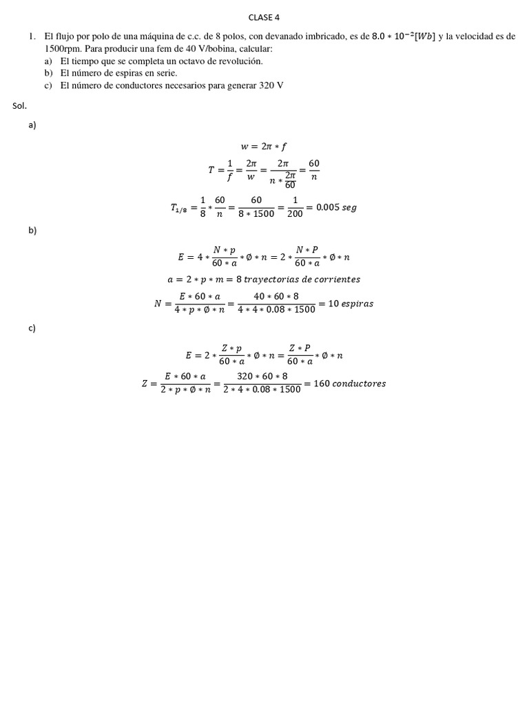 Clase 4 | PDF | Inductor | Generador eléctrico