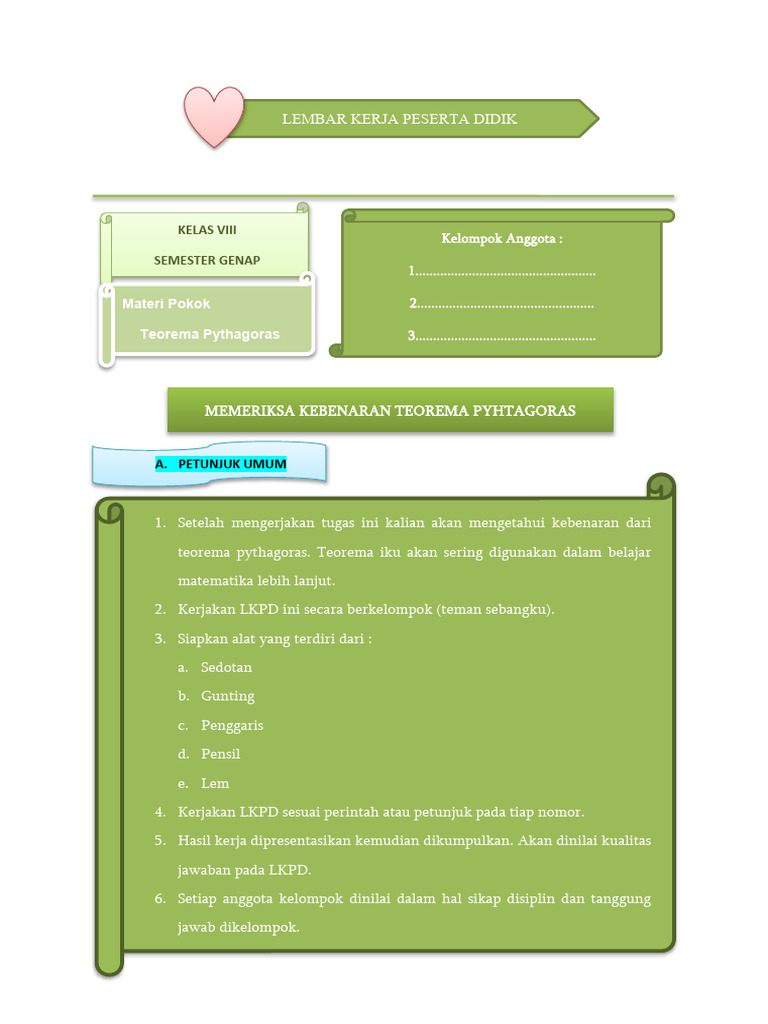 Teorema Pythagoras Pdf