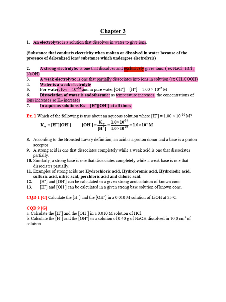 2324 Level M (Gr11 UAE-Gulf) Chemistry Chapter 3 Notes | PDF | Science ...