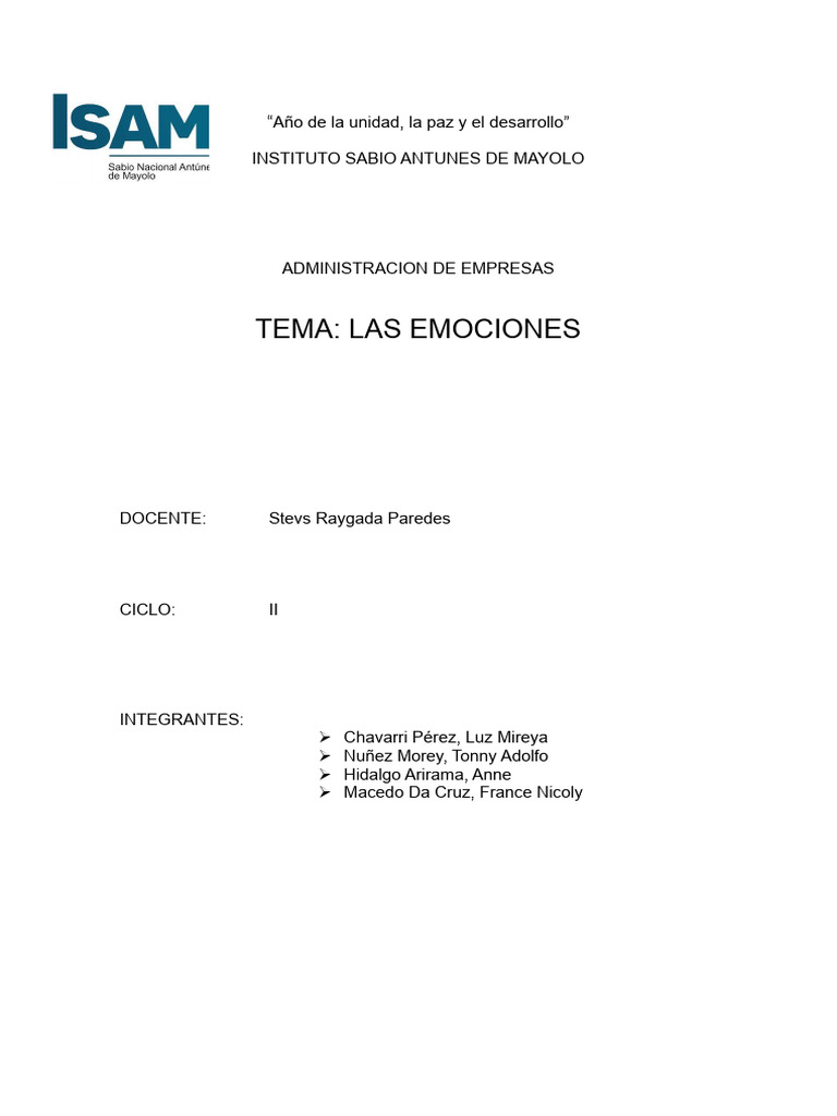 Las Emociones Pdf
