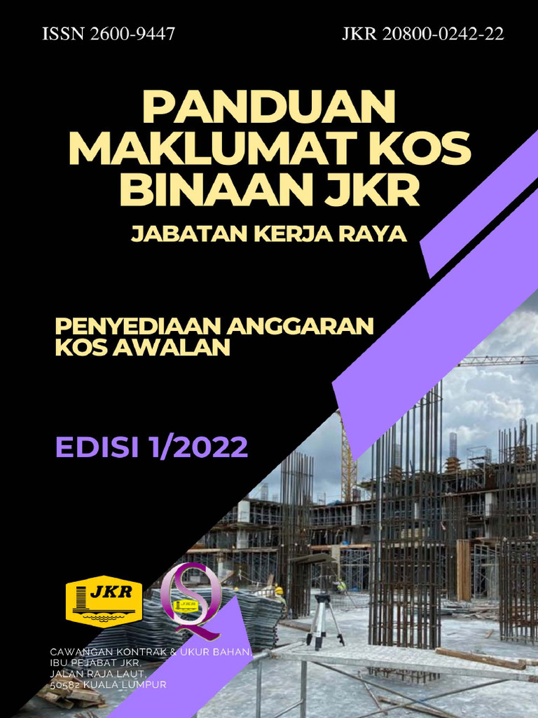 Panduan Kos Binaan JKR 1-2022 | PDF