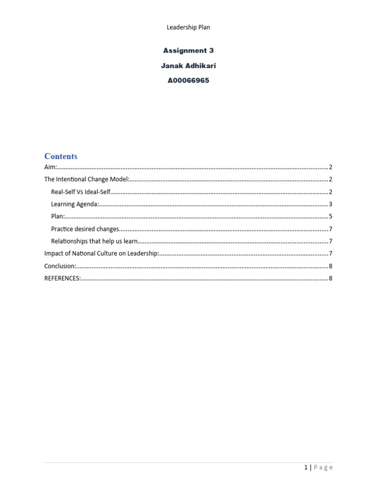 Dynamic Leadership Assessment3 MGT601 | PDF