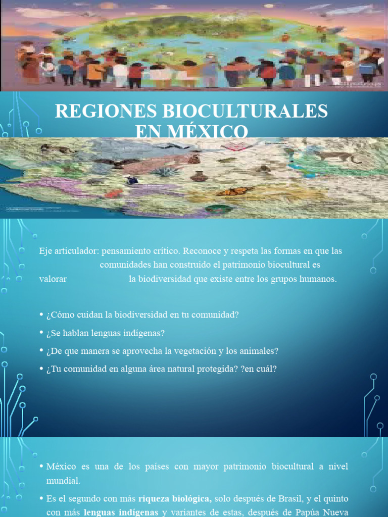 Regiones Bioculturales en México | PDF | México | Biodiversidad