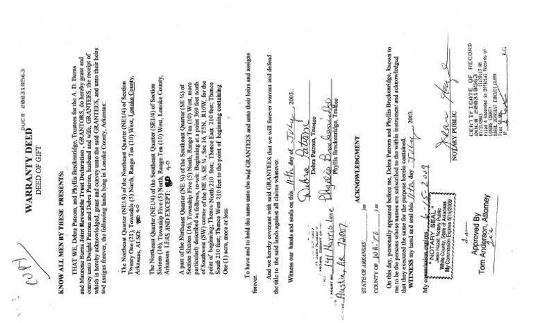 Patrom, Dwight Warrranty Deed 1 | PDF