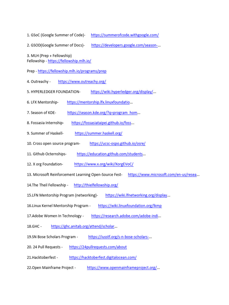 Oss Programs | Download Free PDF | Free Software | Open Source