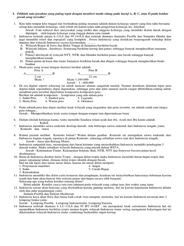 Kisi-Kisi Sas Ganjil Ips Vii 2023-2024 Kumer | PDF