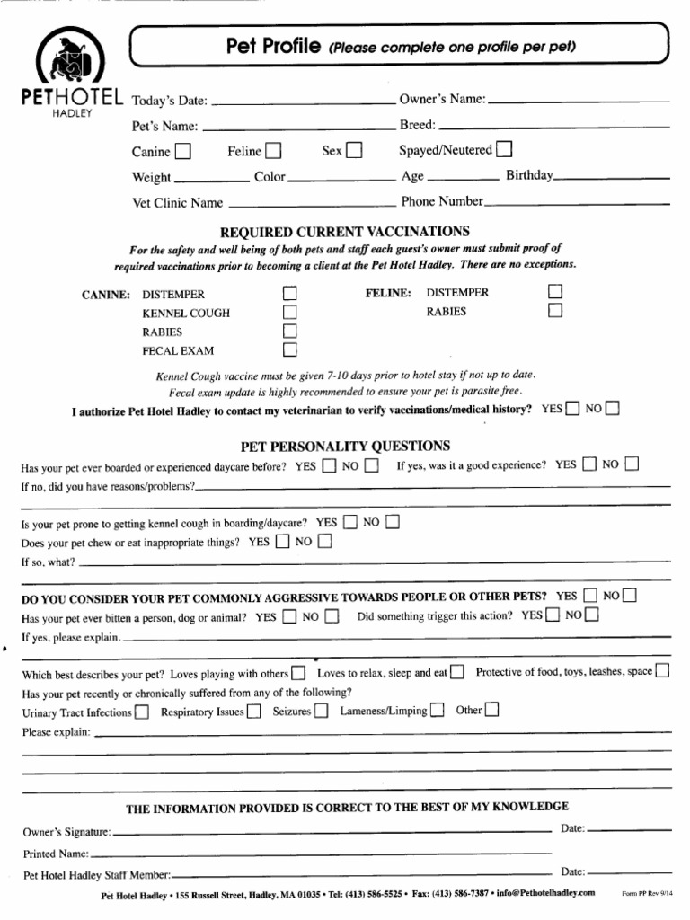 PET_PROFILE EXMPL | PDF