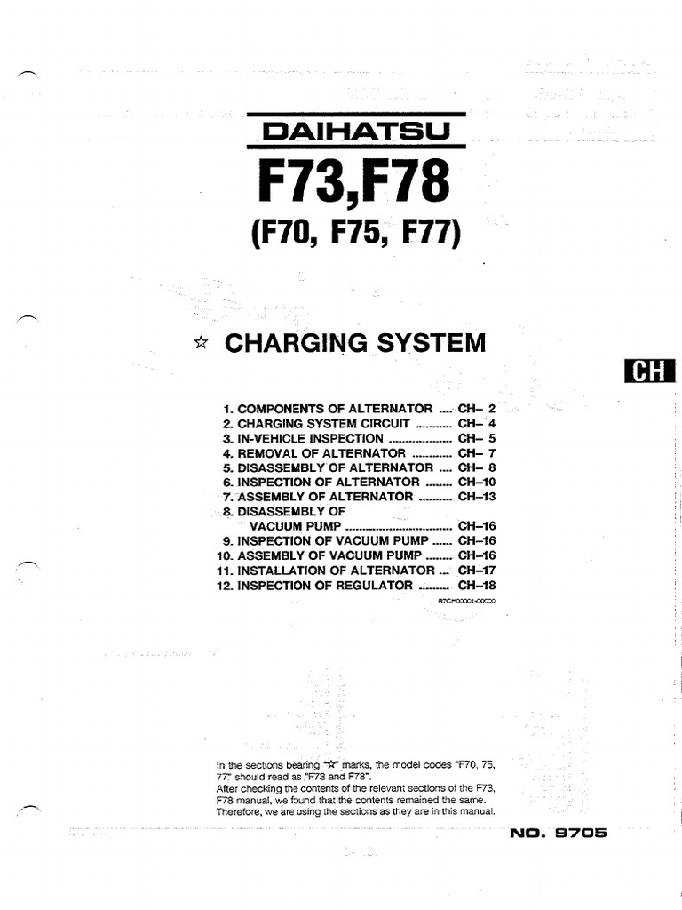 8 - CH - Charging System | PDF