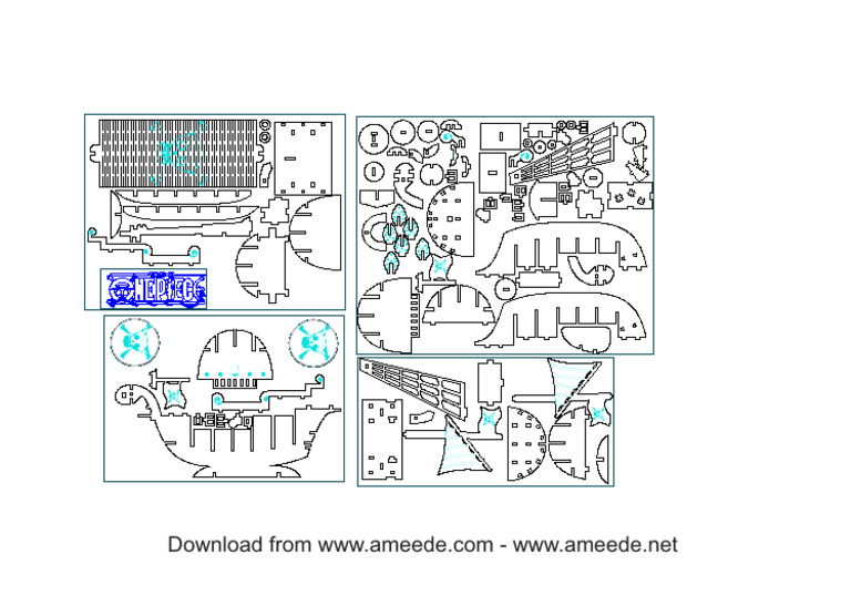 Going Merry Ship E0020030 File Cdr and Dxf Free Vector Download for ...