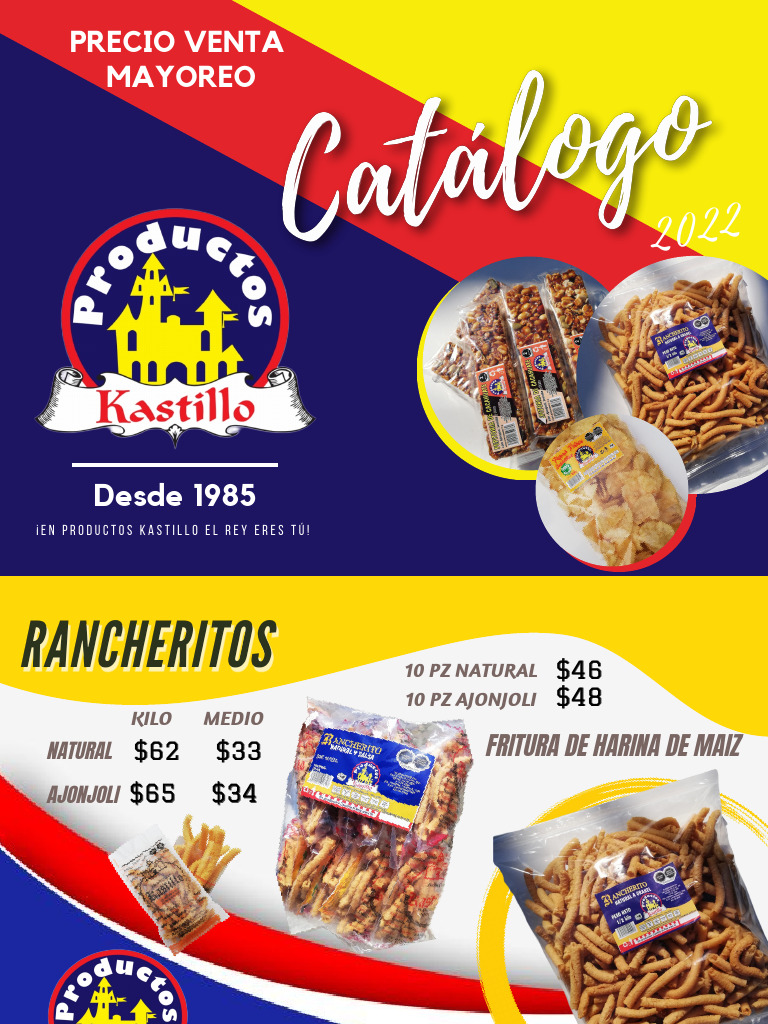 Catalogo Kastillo Precio Mayoreo | PDF | Gastronomia, comida e vinho