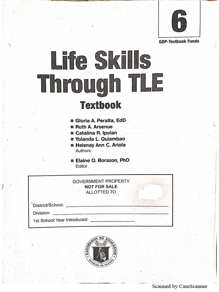 Life Skills Through Tle 6 | PDF