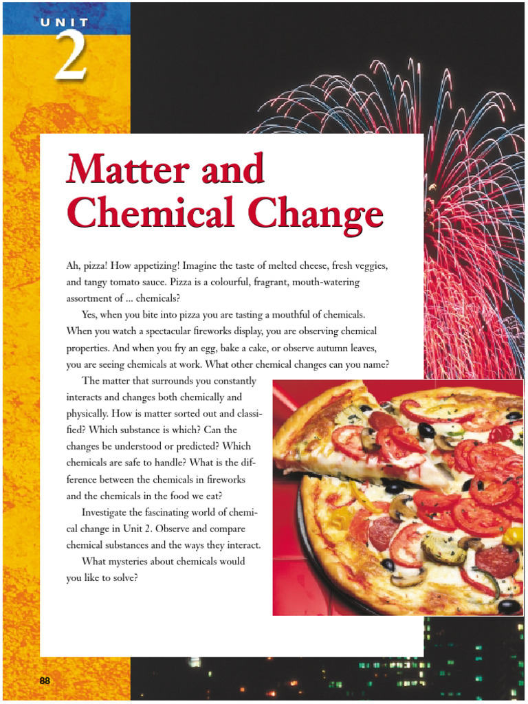 Science Focus 9 Unit 2 Topic 1 Matter & Chemical Change | PDF