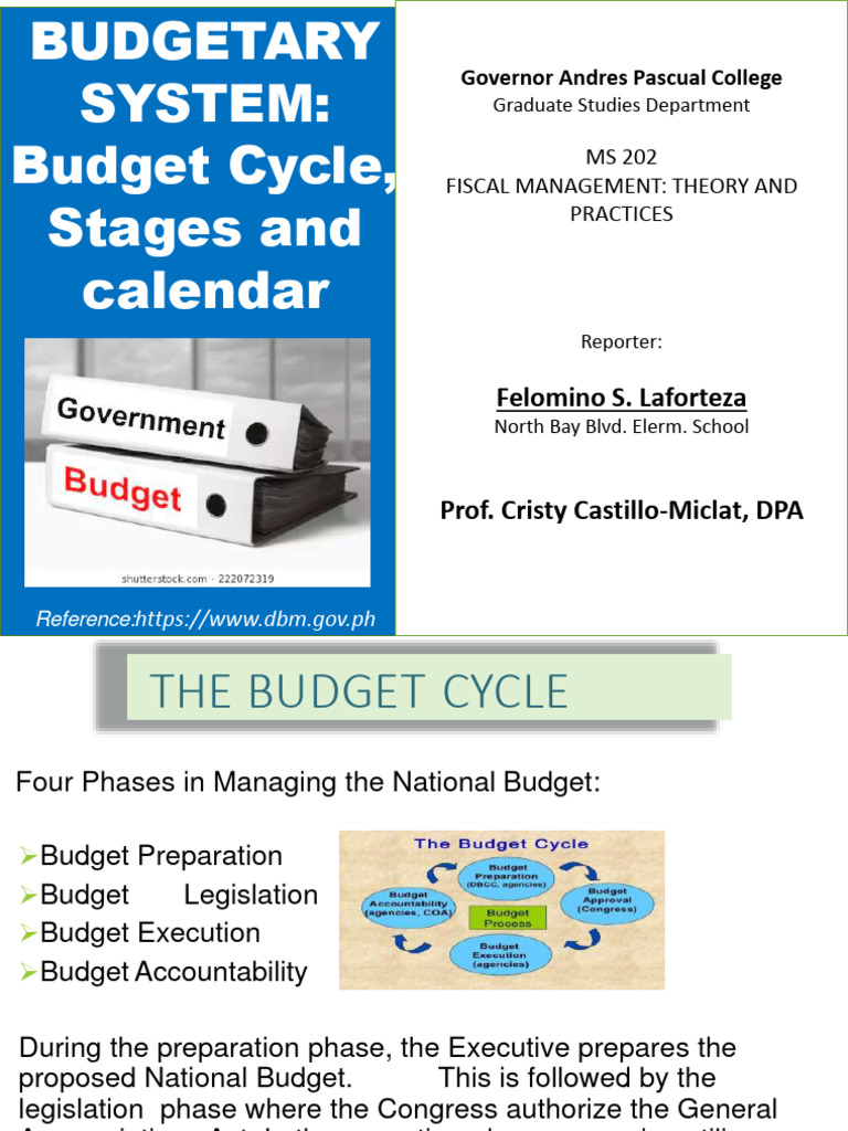 thenationalbudgetcycle-180718150533 (3) | PDF | Budget | Presidents Of ...