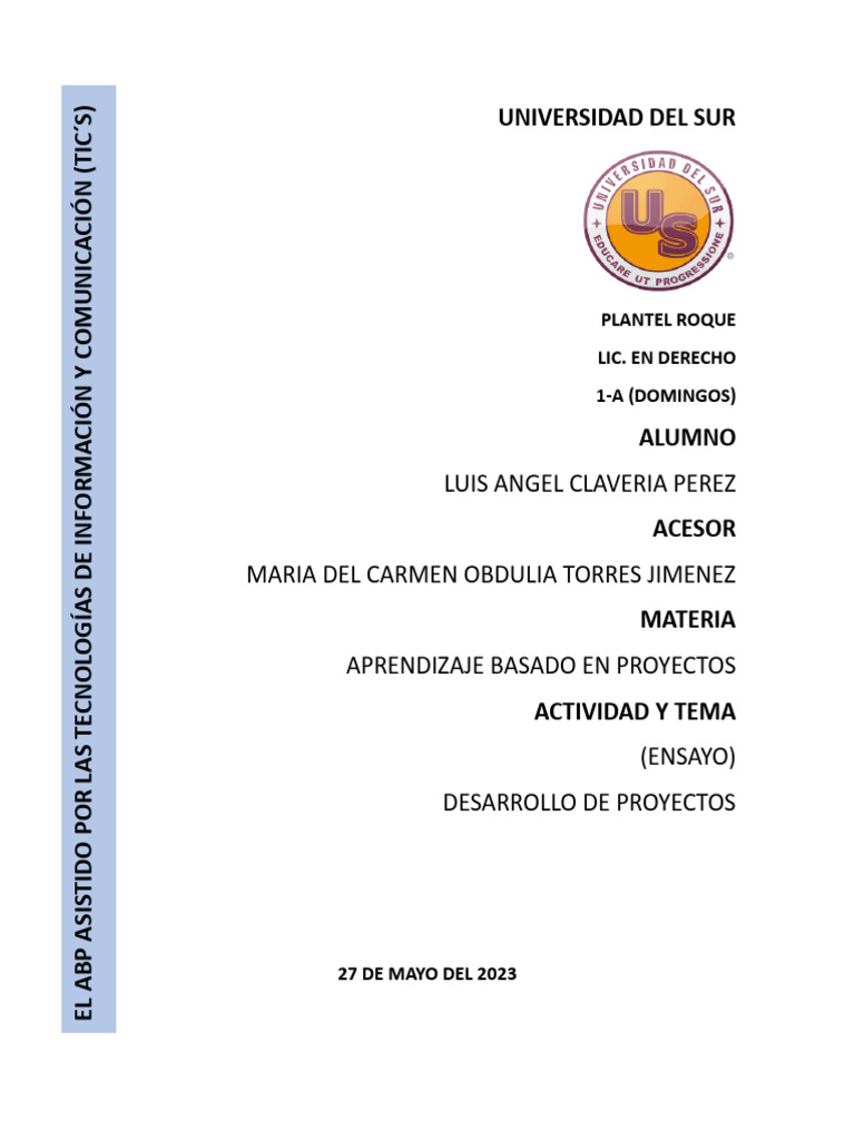 ABP Desarrollo de Proyectos - Compressed | PDF | Enseñando | Aprendizaje