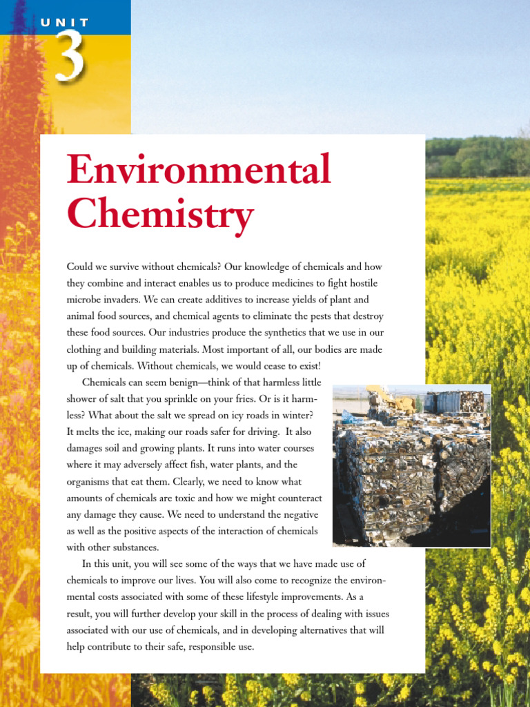Science Focus 9 Unit 3 Environmental Chemistry Topic 1 | PDF ...