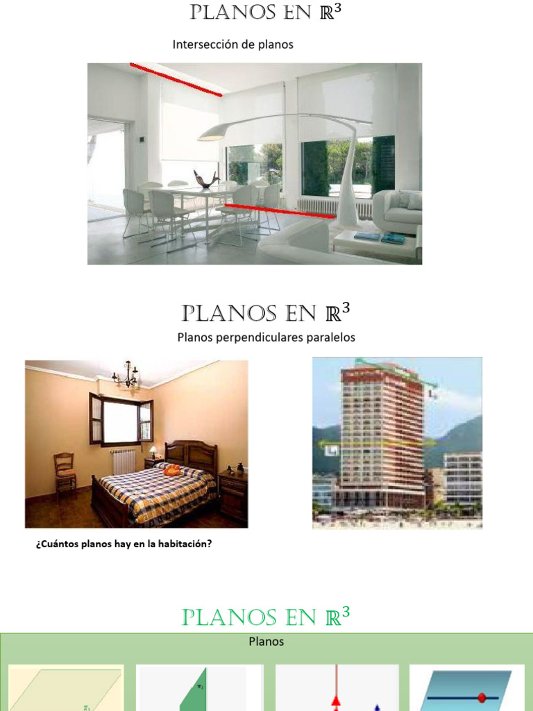 Ecuaciones de Planos en ℝ3 | PDF | Ecuaciones | Línea (geometría)