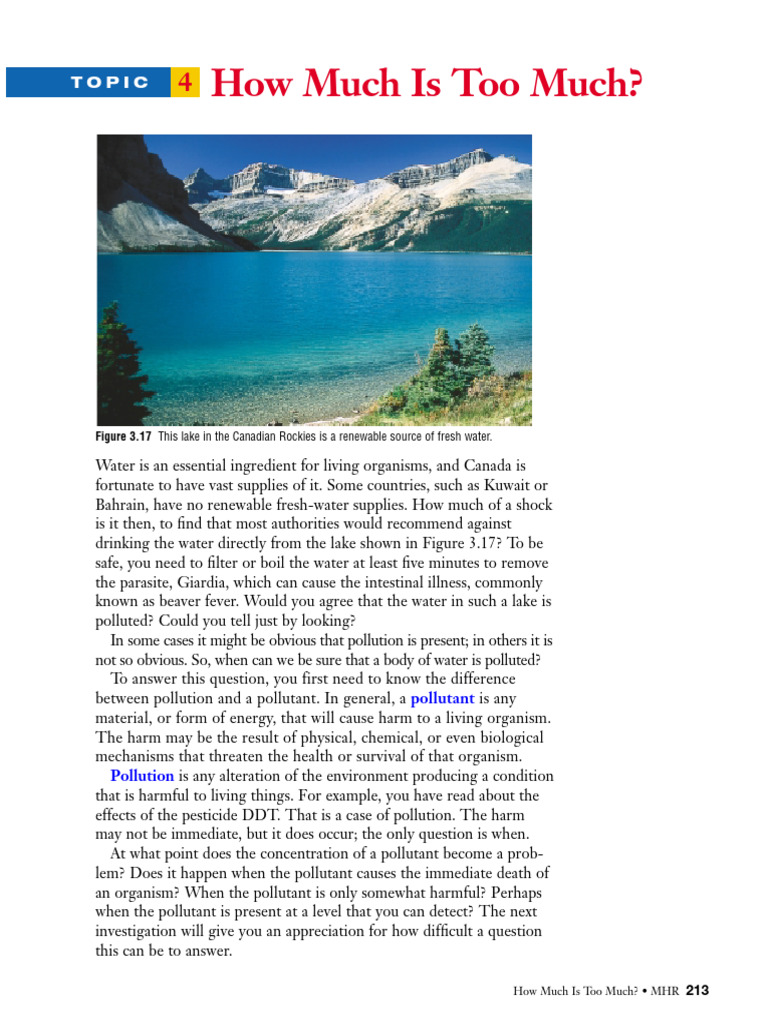 Understanding Water Pollution Levels | PDF