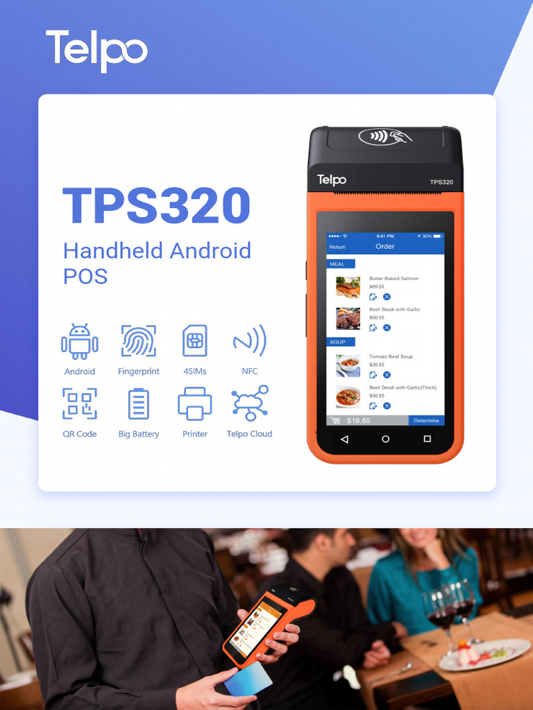 Telpo TPS320 Specifications | PDF | Mobile Device | Android (Operating System)