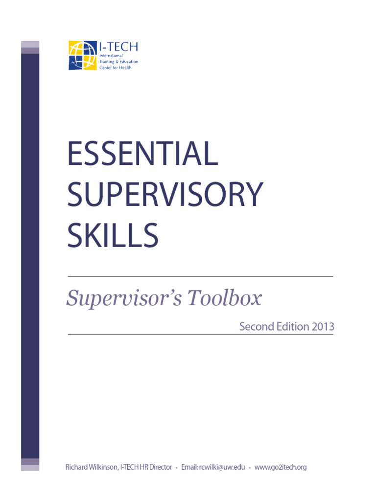 Essential Supervisory Skills | PDF | Performance Appraisal | Goal