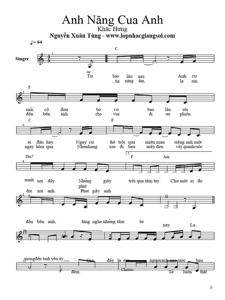 Anh Nang Cua Anh C PDF | PDF